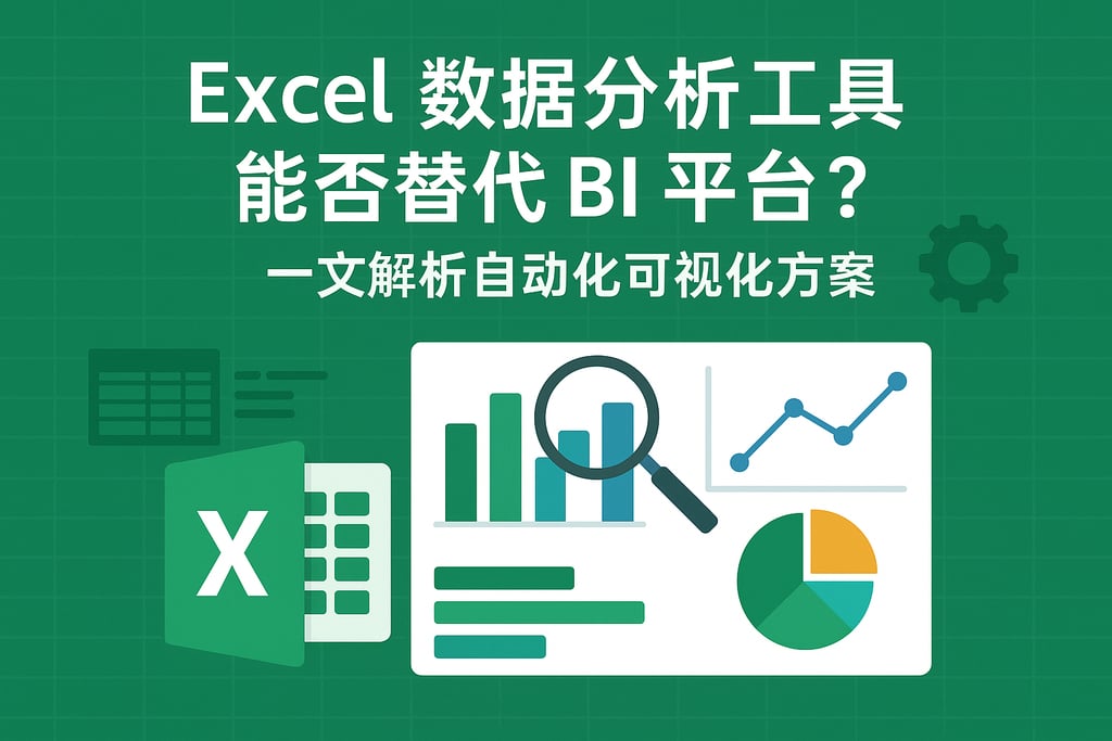 Excel数据分析工具能否替代BI平台？一文解析自动化可视化方案 - FineBI数据分析知识库