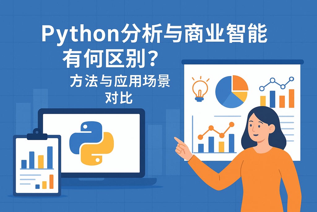 Python分析与商业智能有何区别？方法与应用场景对比 - FineBI数据分析知识库