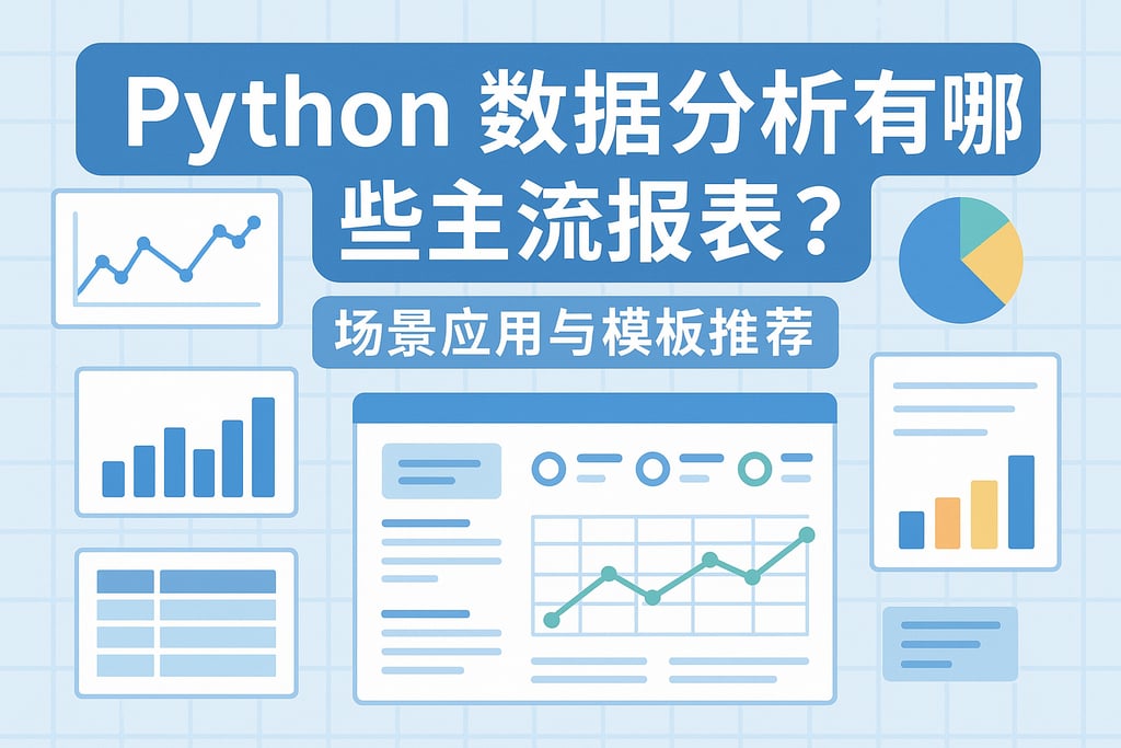 Python数据分析有哪些主流报表？场景应用与模板推荐 - FineBI数据分析知识库