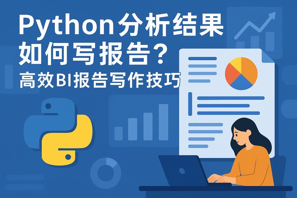 Python分析结果如何写报告？高效BI报告写作技巧 - FineBI数据分析知识库