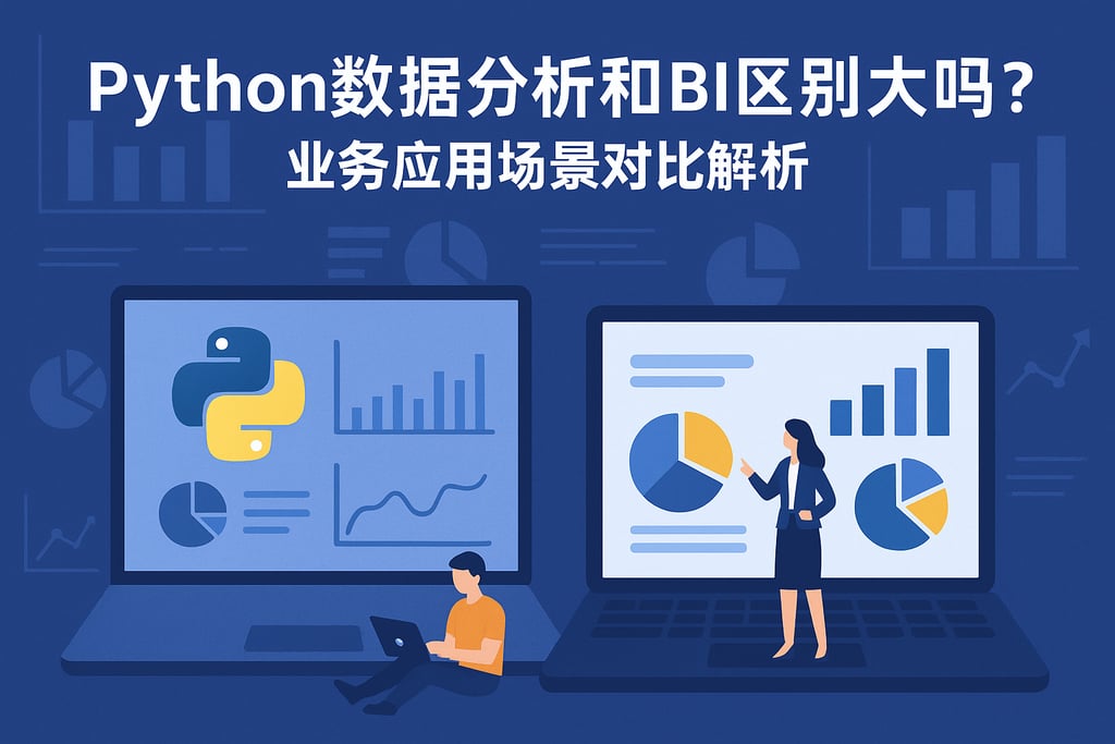 Python数据分析和BI区别大吗？业务应用场景对比解析 - FineBI数据分析知识库