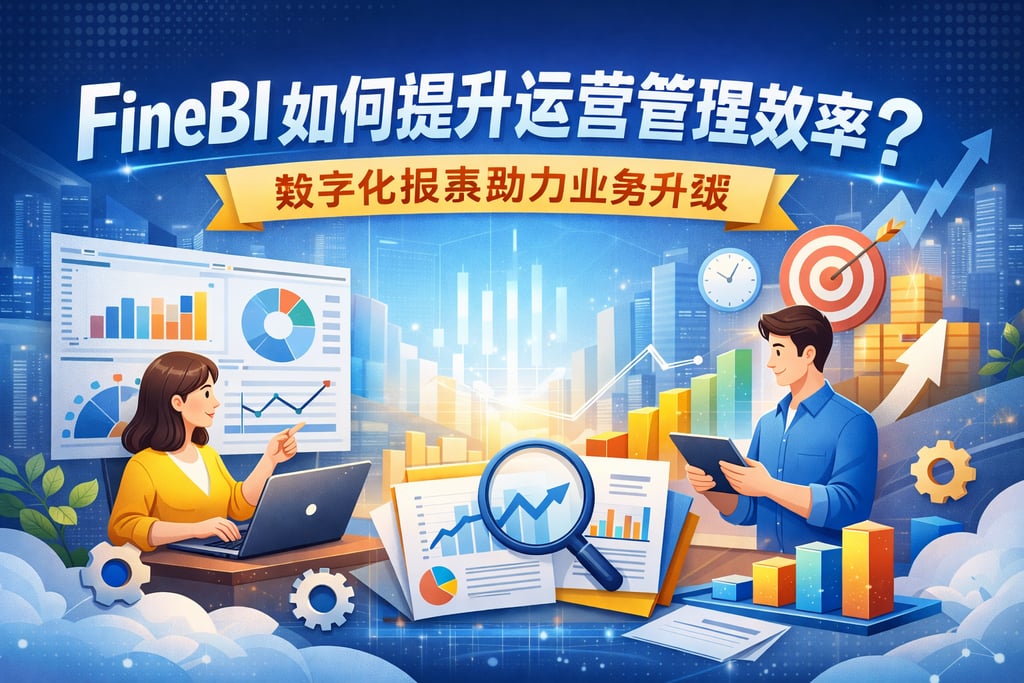 FineBI如何提升运营管理效率？数字化报表助力业务升级 - FineBI数据分析知识库