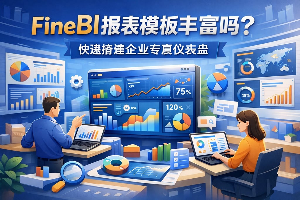 FineBI报表模板丰富吗？快速搭建企业专属仪表盘 - FineBI数据分析知识库