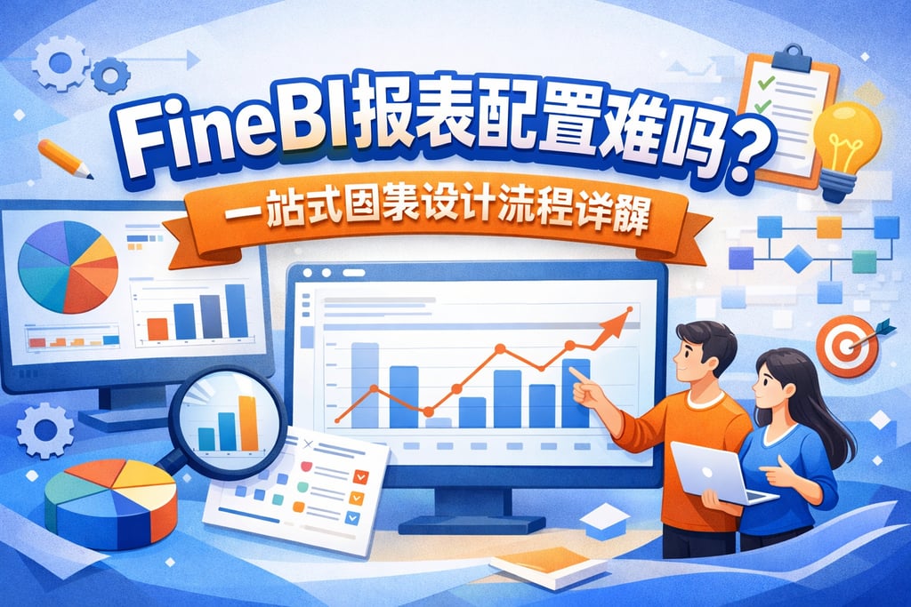 FineBI报表配置难吗？一站式图表设计流程详解 - FineBI数据分析知识库