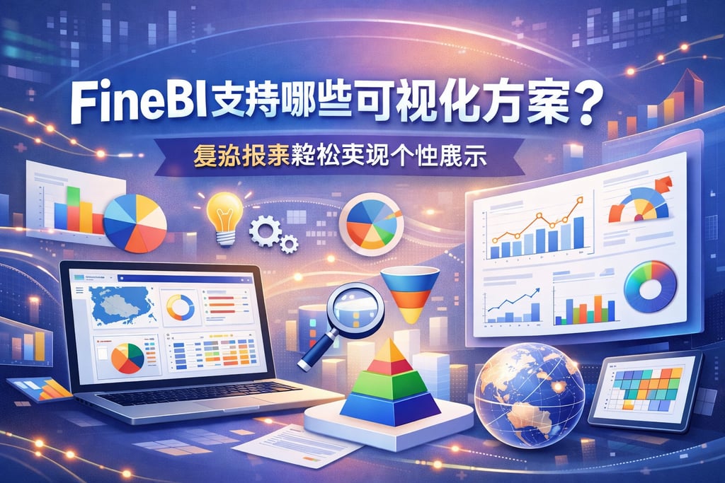 FineBI支持哪些可视化方案？复杂报表轻松实现个性展示 - FineBI数据分析知识库
