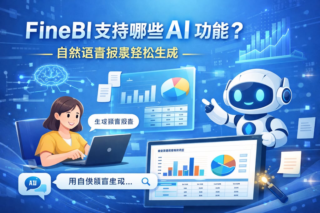 FineBI支持哪些AI功能？自然语言报表轻松生成 - FineBI数据分析知识库