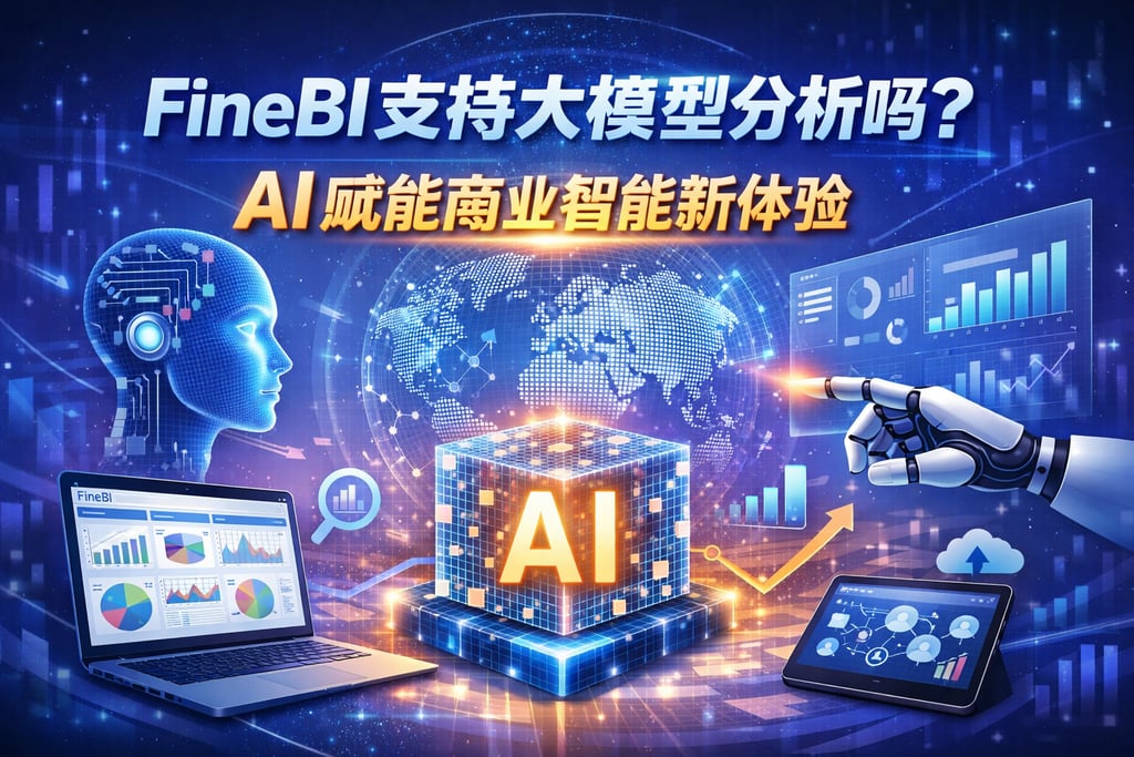 FineBI支持大模型分析吗？AI赋能商业智能新体验 - FineBI数据分析知识库