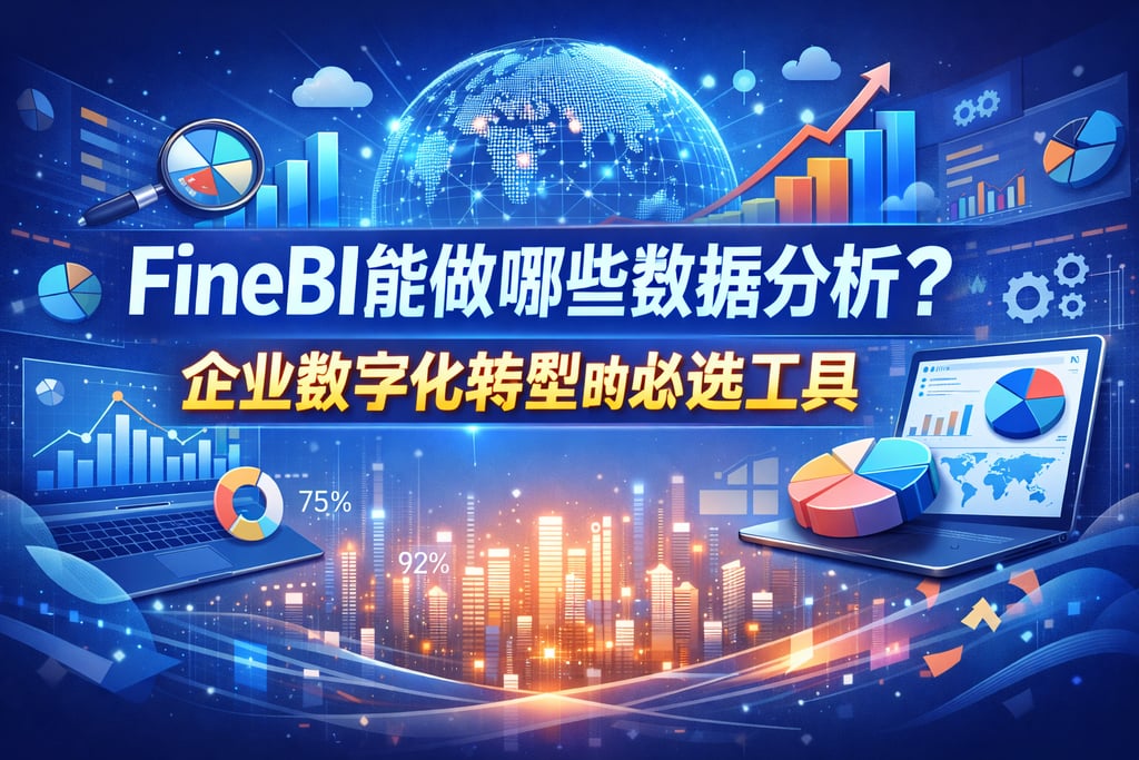 FineBI能做哪些数据分析？企业数字化转型的必选工具 - FineBI数据分析知识库