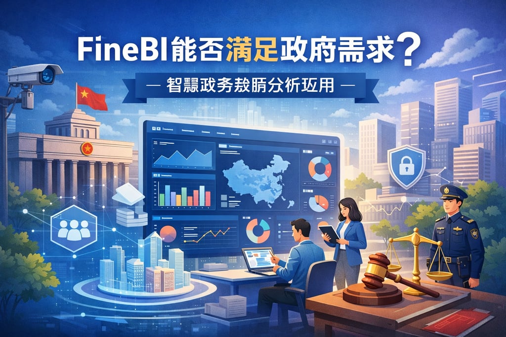 FineBI能否满足政府需求？智慧政务数据分析应用 - FineBI数据分析知识库