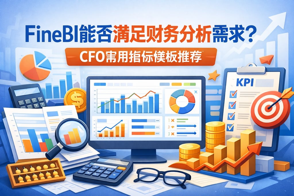 FineBI能否满足财务分析需求？CFO常用指标模板推荐 - FineBI数据分析知识库