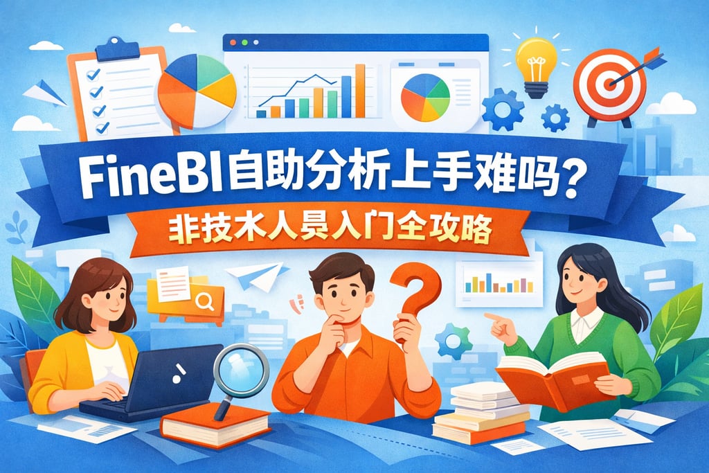 FineBI自助分析上手难吗？非技术人员入门全攻略 - FineBI数据分析知识库