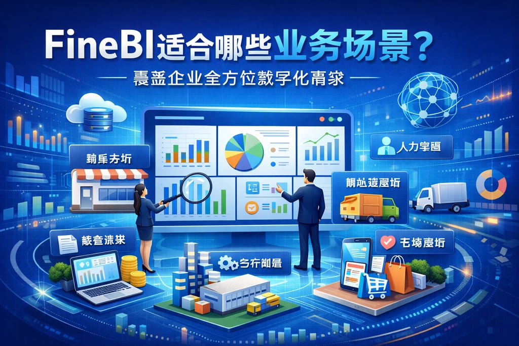 FineBI适合哪些业务场景？覆盖企业全方位数字化需求 - FineBI数据分析知识库