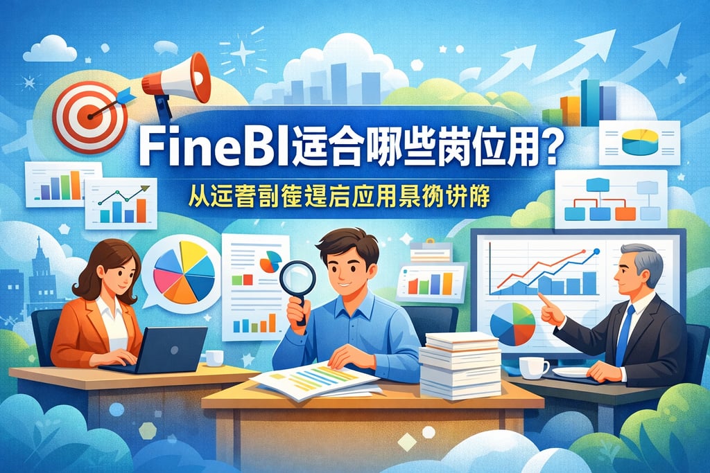 FineBI适合哪些岗位用？从运营到管理层应用案例讲解 - FineBI数据分析知识库