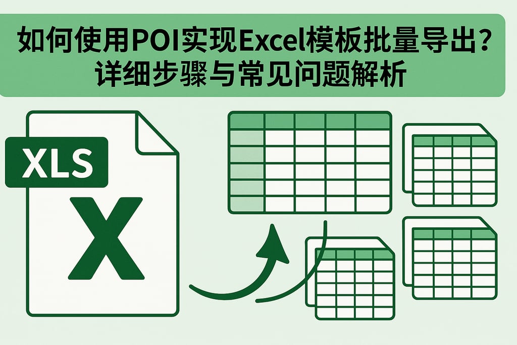 如何使用POI实现Excel模板批量导出？详细步骤与常见问题解析 | 零代码企业数字化知识站