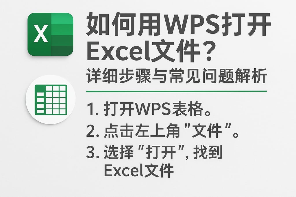 如何用WPS打开Excel文件？详细步骤与常见问题解析 | 零代码企业数字化知识站