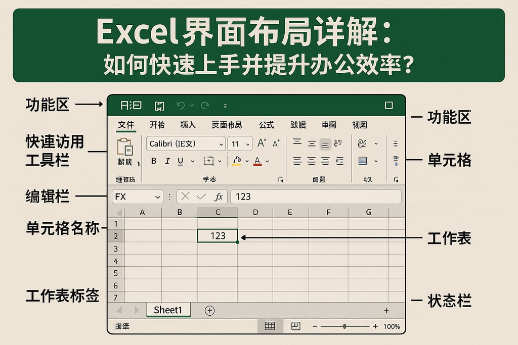 Excel界面布局详解：如何快速上手并提升办公效率？ | 零代码企业数字化知识站