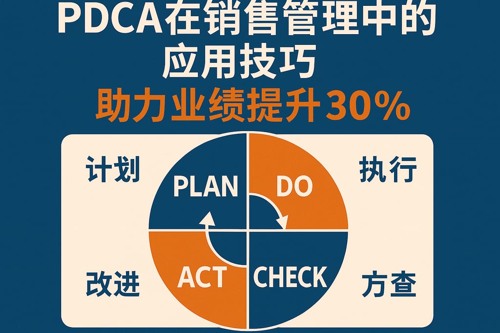 PDCA在销售管理中的应用技巧，助力业绩提升30% | 零代码企业数字化知识站