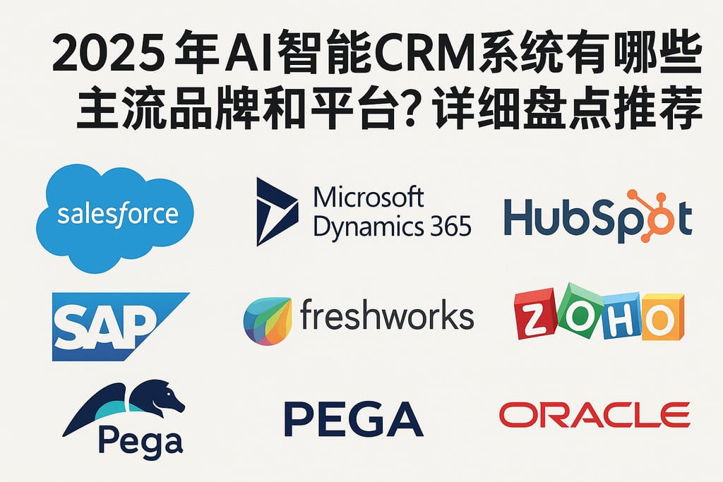 2025年AI智能CRM系统有哪些主流品牌和平台？详细盘点推荐 | 零代码企业数字化知识站