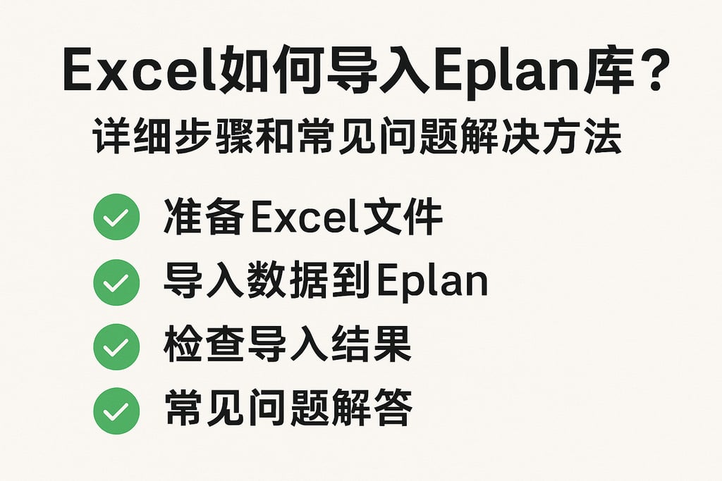 excel如何导入eplan库？详细步骤和常见问题解决方法 | 零代码企业数字化知识站