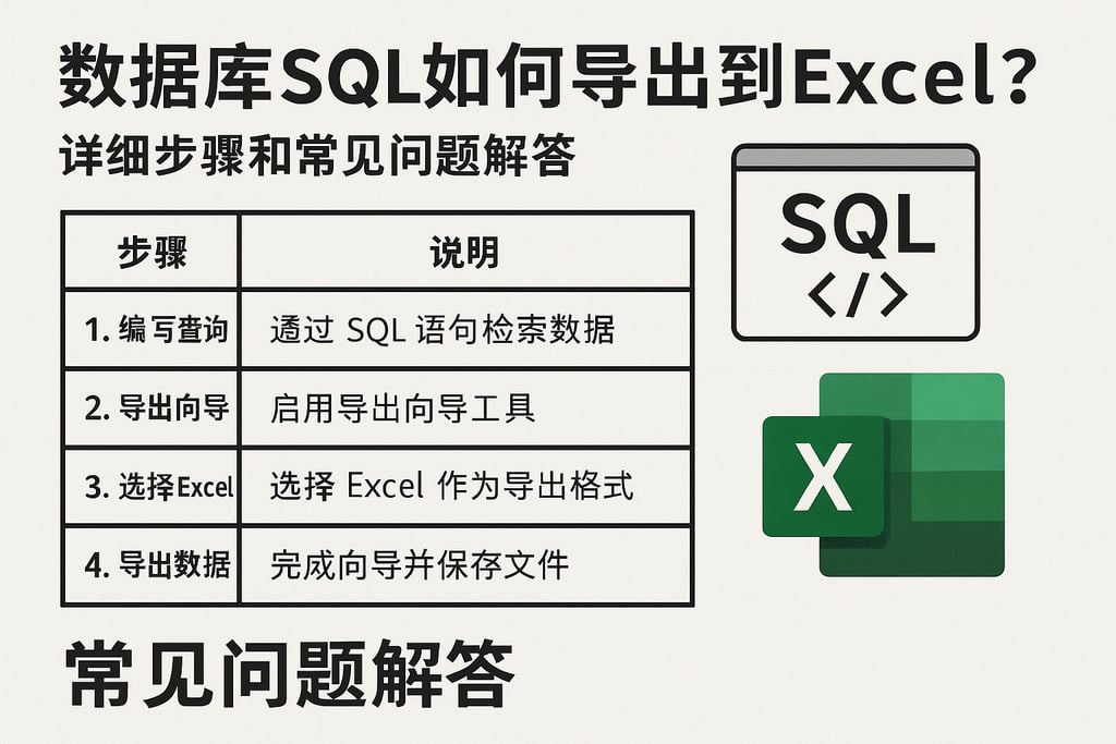 数据库SQL如何导出到Excel？详细步骤和常见问题解答 | 零代码企业数字化知识站